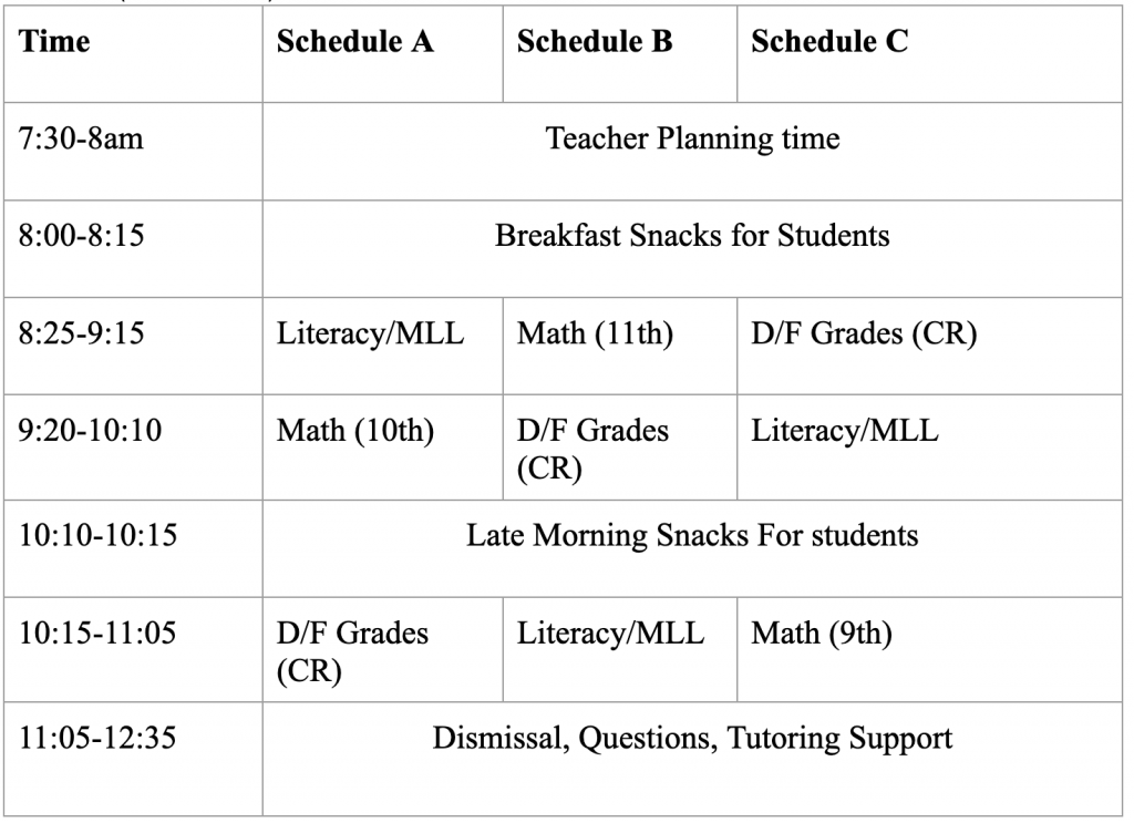 Hours & Schedule | Thomas Jefferson High School